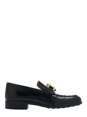 Bottega Veneta Madame Soft Vinyl Loafers - Black