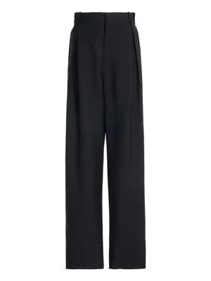 Bottega Veneta Pleated Wide-leg Trousers - Black