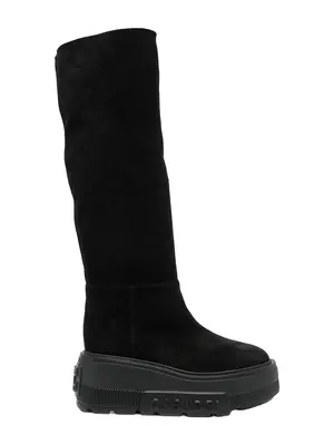 Casadei Nexus Platform Boots - Black