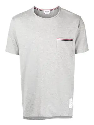 Thom Browne Pocket Cotton T-shirt - Grey
