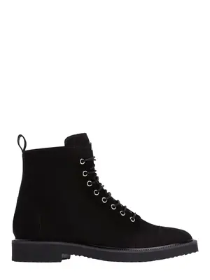 GIUSEPPE ZANOTTI Chris Low Suede Ankle Boots - Black