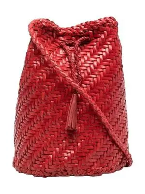 Dragon Diffusion Pompom Double Jump Bucket Bag - Red
