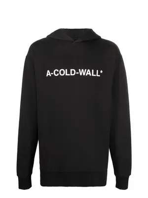 A-COLD-WALL* Essential Logo-print Hoodie - Black