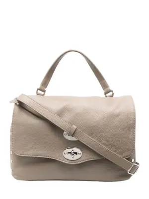 ZANELLATO Stud-detail Leather Shoulder Bag - Neutrals