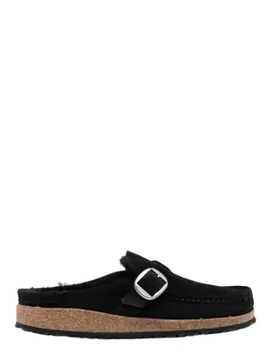 BIRKENSTOCK Buckley Shearling Sandals - Black