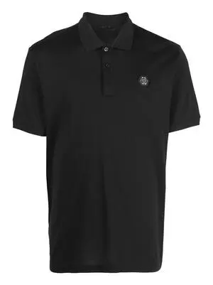 Philipp Plein Short Sleeve Polo Shirt - Black
