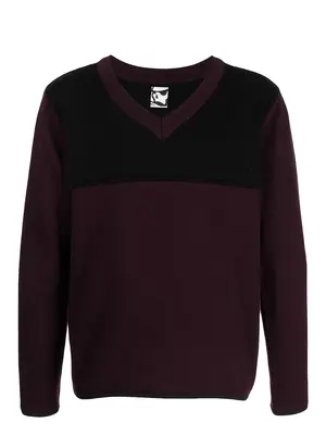 GR10K V-neck Knit Jumper - Purple