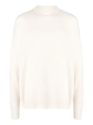 JIL SANDER Crew-neck Cashmere Jumper - Neutrals