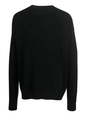 JIL SANDER Crew-neck Cashmere Jumper - Black