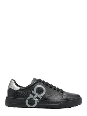 FERRAGAMO Gancini Logo Sneakers - Black