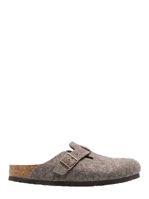BIRKENSTOCK Boston Buckle Slippers - Brown