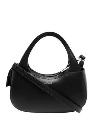 Coperni Micro Swipe Leather Tote Bag - Black