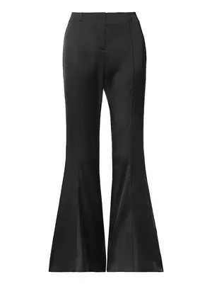 Acne Studios Flared Satin Trousers - Black
