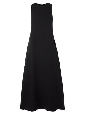 THE ROW Eno Silk-crepe Maxi Dress - Black