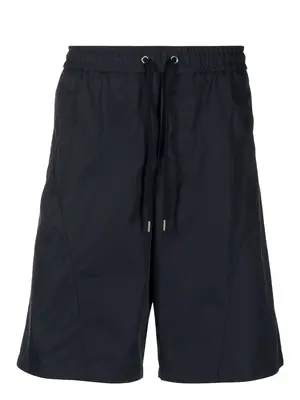 Giorgio Armani Organic Cotton Track Shorts - Blue