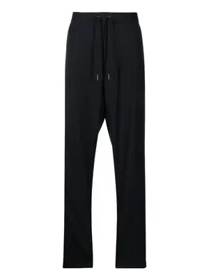 Giorgio Armani Virgin Wool Track Trousers - Blue