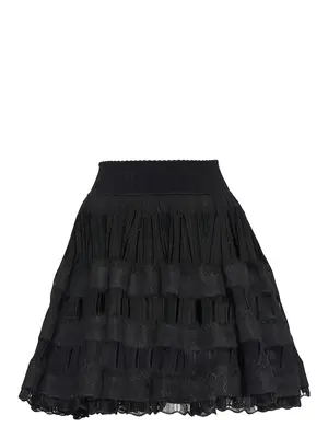 Alaïa Crinoline Miniskirt - Black