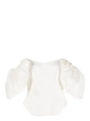 V:PM ATELIER Off-Shoulder Puff Sleeve Blouse