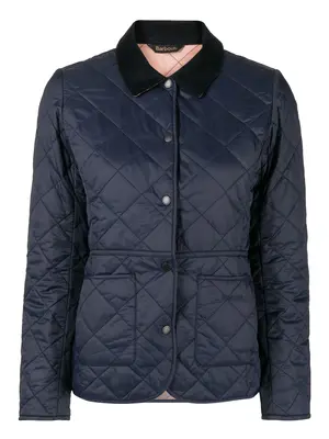 Barbour Quilted Bomber Jacket - Blue