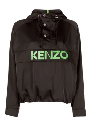 Kenzo Logo-print Hooded Jacket - Black