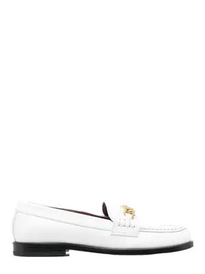 Valentino Garavani Vlogo Chain Loafers - White