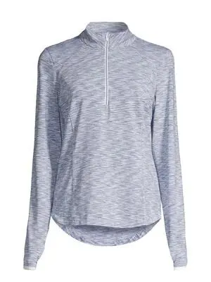 Zero Restriction Shae Half-zip Pullover Top Cloud