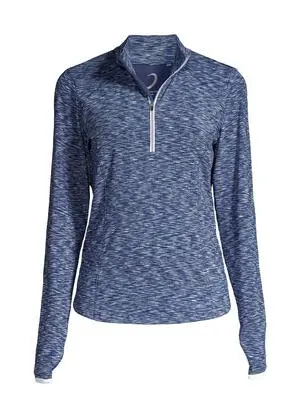 Zero Restriction Shae Half-zip Pullover Top Storm