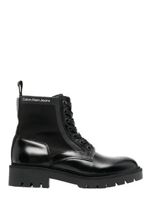 CALVIN KLEIN Calvin Klein Leather Combat Boots