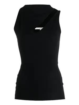 MANURI Bambina Asymmetrical Top - Black