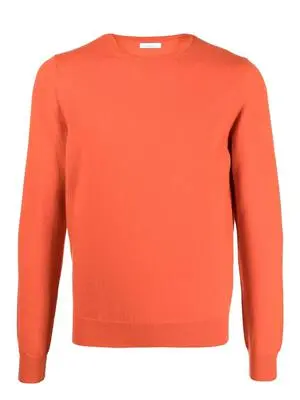 Malo Round-neck Knit Jumper - Orange