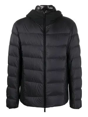 Moncler Hooded Goose Down Jacket - Black