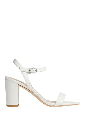 STUART WEITZMAN Tibby Leather Sandals