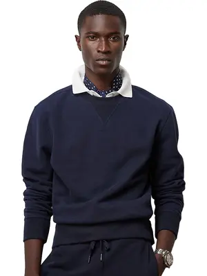 Ralph Lauren Ralph Lauren Fleece Crewneck Sweatshirt Classic Chairman Navy
