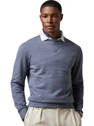 Ralph Lauren Ralph Lauren Fleece Crewneck Sweatshirt Supply Blue Melange