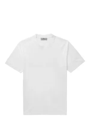 Canali Slim-fit Mercerised Cotton-jersey T-shirt - White