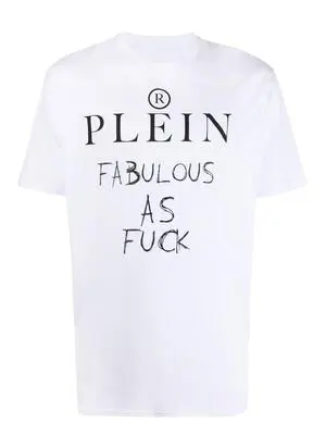 Philipp Plein Slogan Print T-shirt - White
