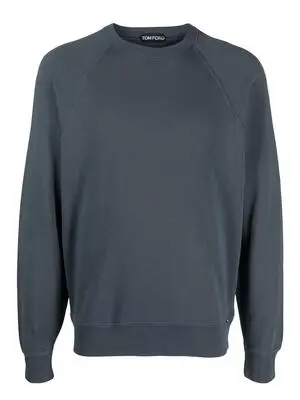 TOM FORD Crewneck Long-sleeve Jumper - Blue