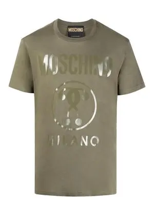 Moschino Logo-print Cotton T-shirt - Green