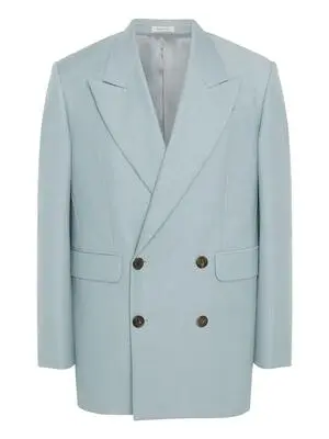 Alexander McQueen Double-breasted Tailored Jacket - Blue