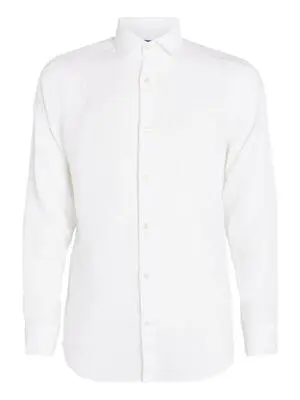 Frescobol Carioca Linen Antonio Shirt - White