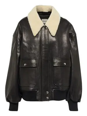 Khaite Shellar Leather Jacket - Black