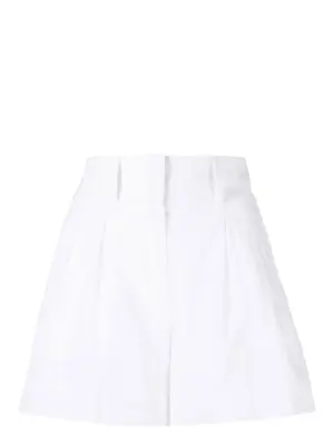 Shiatzy Chen High-waisted Chino Shorts - White
