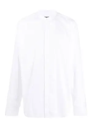 Balmain Long-sleeved Cotton Shirt - White