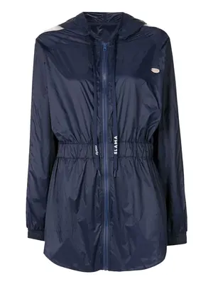 AMIR SLAMA Manly Hooded Lightweight Jacket - Blue