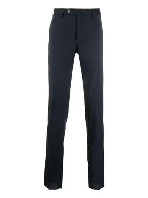 PT TORINO Pressed-crease Tailored Trousers - Blue