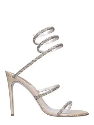Rene Caovilla Embellished Cleo 105 Sandals - Gold