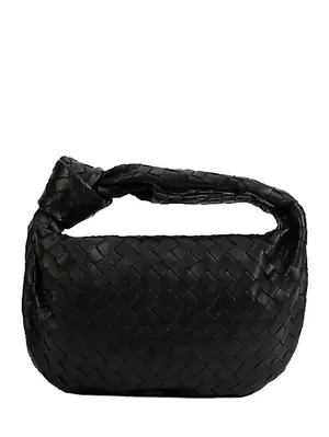 Bottega Veneta Jodie Large Leather Hobo Bag - Black-gold