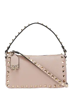Valentino Garavani Spike Small Baguette - Poudre