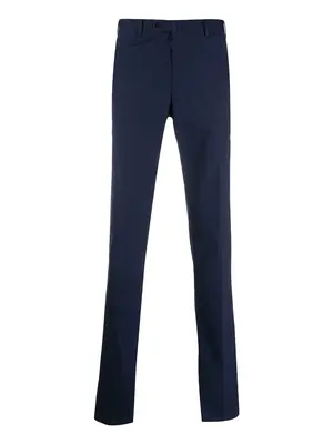PT TORINO Straight-leg Tailored Trousers - Blue