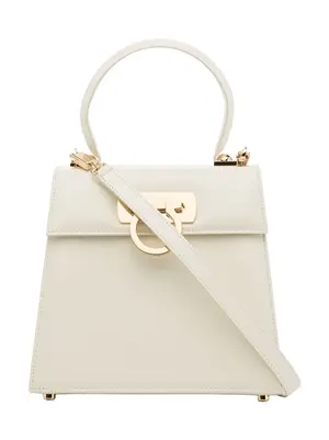 FERRAGAMO Small Iconic Top Handle Bag - White
